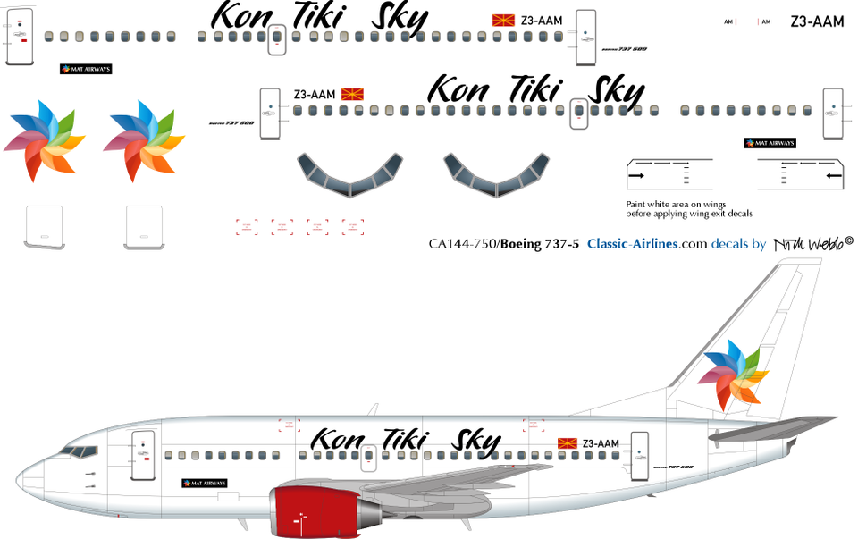 Decals By Aircraft - BOEING - 737 - Page 1 - JoyDecals.com