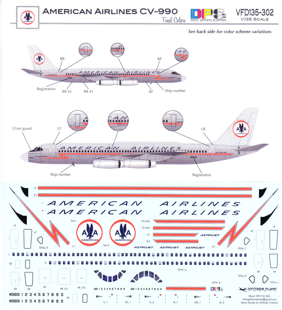 Decals By Aircraft - CONVAIR - Page 1 - JoyDecals.com