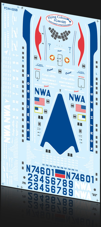 1/144 Scale Decal Northwest Strotocruiser