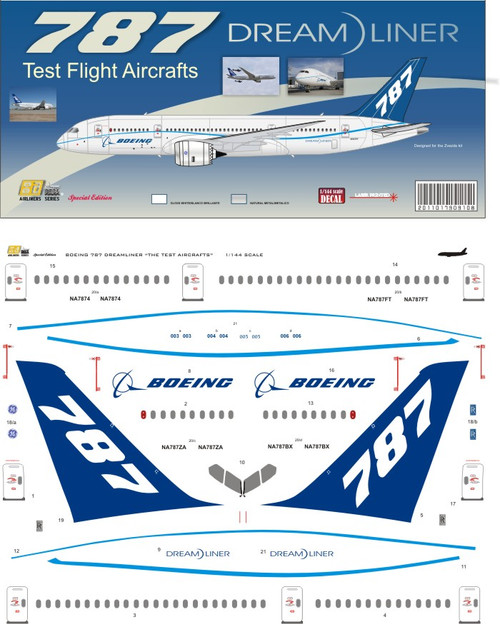 1/144 Scale Decal Boeing 787 Testbed 2