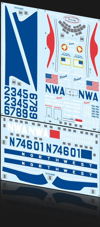 1/72 Scale Decal Northwest Stratocruiser