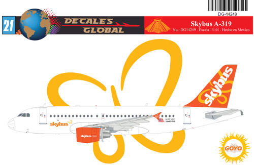 1/144 Scale Decal Skybus A-319