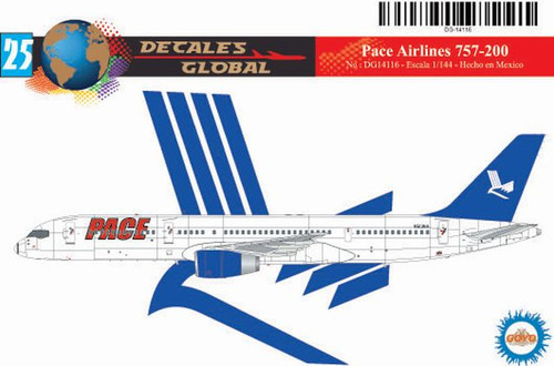 1/144 Scale Decal Pace Air 757-200