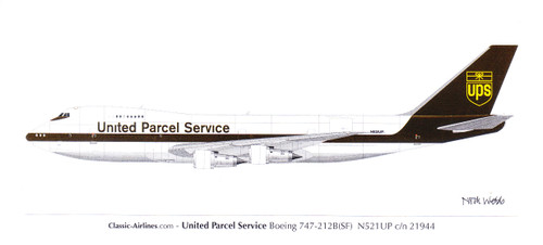 1/144 Scale Decal UPS 747