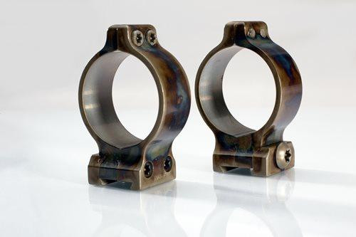 DETACHABLE RINGS TALLEY 1'HIGH W/LEVERS COLOUR CASE HARDENED - Custom Guns