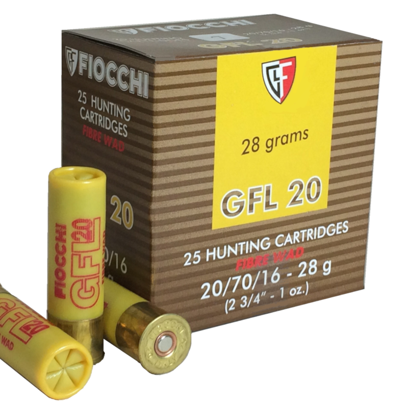 20G FIOCCHI GFL 20 23/4' 3 25 rounds - Custom Guns