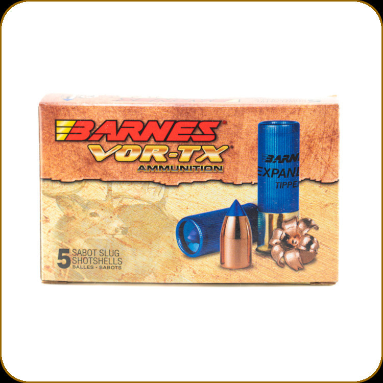 Barnes - 12 Ga 3" - 437 Gr - Slug - VOR-TX Expander Tipped Slug - 5ct ...
