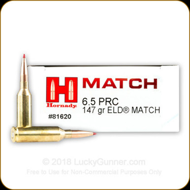 Hornady - 6.5 PRC - 147 Gr - Match - ELD - 20ct - 81620 - Prophet River ...