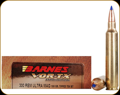 Barnes - 300 RUM - 180 Gr - VOR-TX - Tipped Triple Shock-X Boat Tail ...
