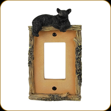 Rivers Edge - Electrical Cover Plate - Decorator Style Single - Bear ...