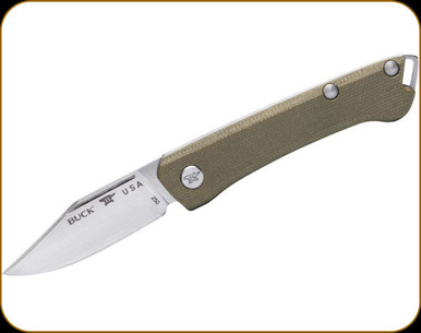 Buck Knives - Saunter - 2.375" Blade - 154CM - OD Green Micarta Handle ...