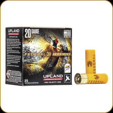 Federal - 20 Ga 2.75" - 1oz - Shot 6 - Upland - Copper Plated High ...