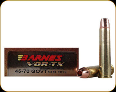 Barnes - 45-70 Govt - 300 Gr - VOR-TX - Triple-Shock X - Flat Nose ...
