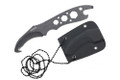 4.5" Karambit Tactical Stone-Washed Necklace Knife with K Sheath G10 Handle