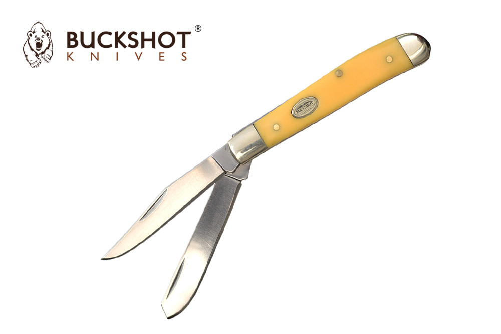 Buckshot Classic Double Blade Stockman Pocket Knife YO6024DH