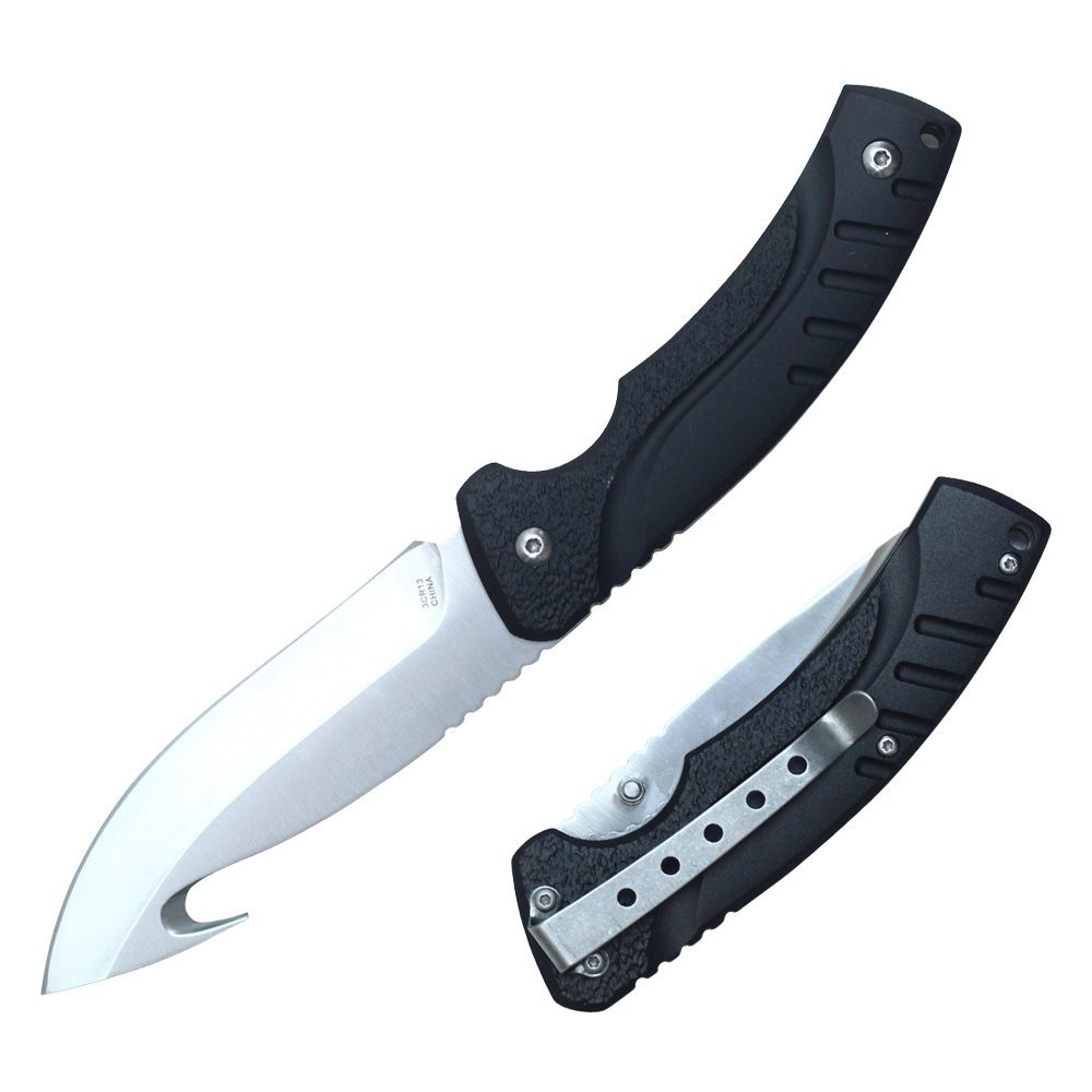 Buckshot Knives Full tang camping hunting knife & pocket knife set ...