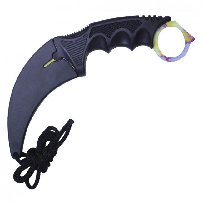 8" Military Tactical Karambit Hunting Skinner Hawkbill Neck Knife Claw - W