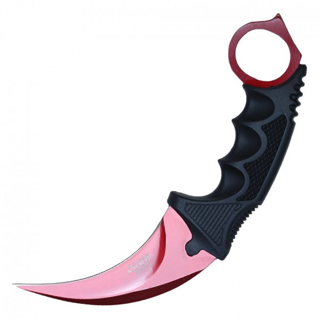 8" Military Tactical Karambit Hunting Skinner Hawkbill Neck Knife Claw ...