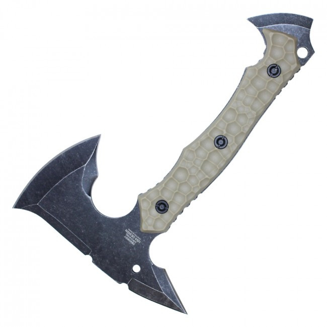 9 3/4" Skull Crusher Fixed Blade Axe w/ ABS Handle - Dirt