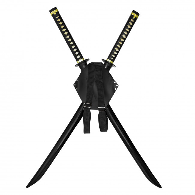 New Deadpool Dual Katana Swords w/ Back Sheath