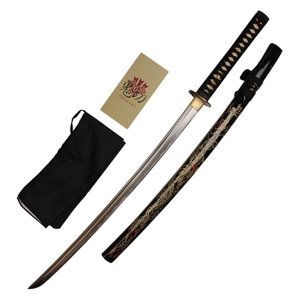 Onikiri 1045 Carbon Steel Blade Japanese Handmade Sword Samurai Katana