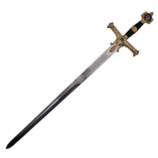 48" Solomon King Templar Sword w/ Wall Plaque