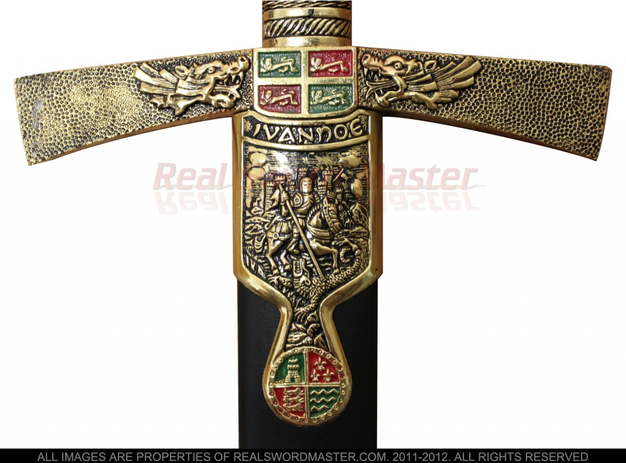 40" Ivanhoe Knight Crusader Sword w/ Scabbard