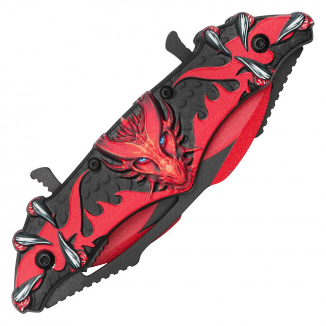11" Red Dragon Pocket Knife