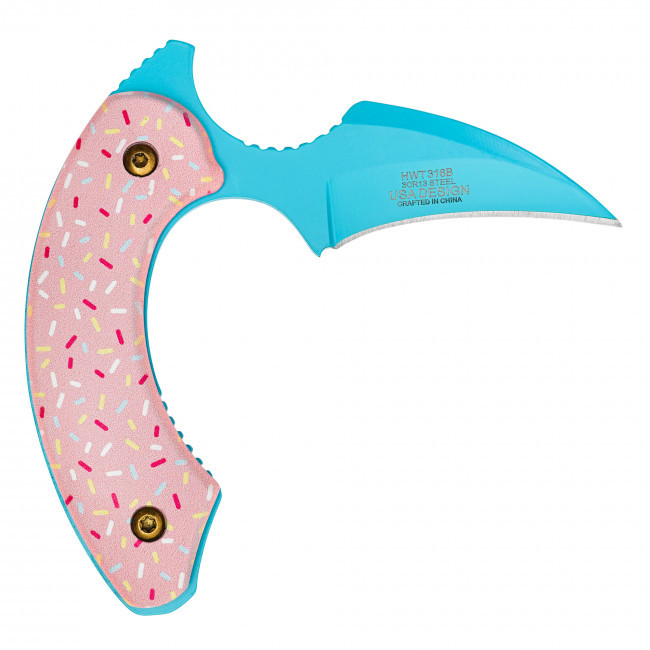 4x4" Blue Sprinkles Push Dagger
