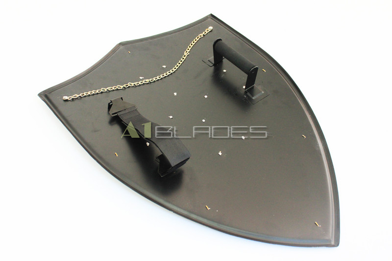 MEDIEVAL KNIGHT SHIELD Brass and Steel All Metal Cross