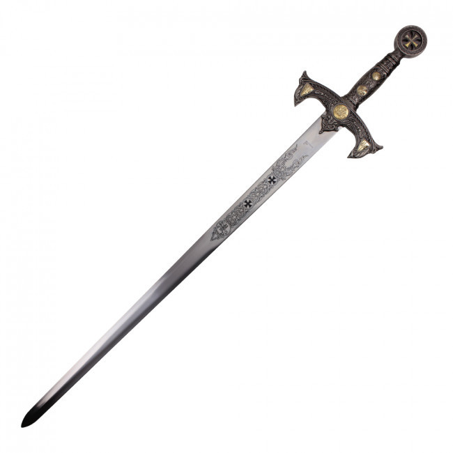 47" Medieval 12th Century Templar Knight Sword