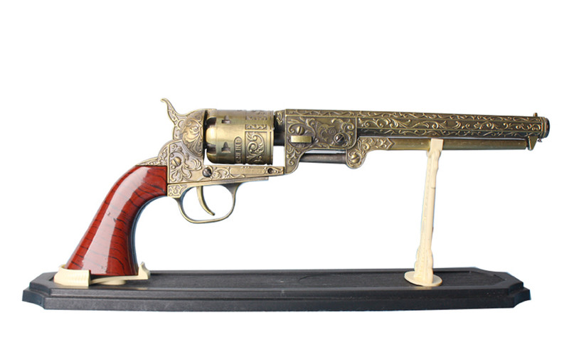 13 1/2" Decoration Antique Gun Model with Stand