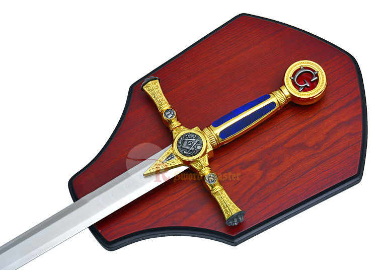 Masonic Ceremonial Sword Templar Knight Freemasonry Blue