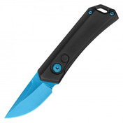 5.25" Blue Push Button Knife - PF69BL