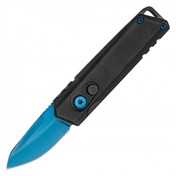 5" Blue Push Button Knife - Blue