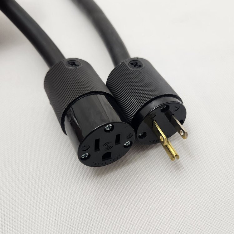 PlugsPlus 25 Foot Straight Blade / Edison / NEMA 5-15 Extension Cable ...