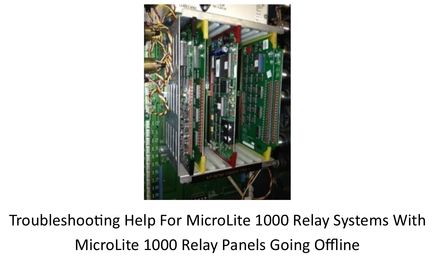 Troubleshooting help for MicroLite 1000 relay systems with MicroLite ...