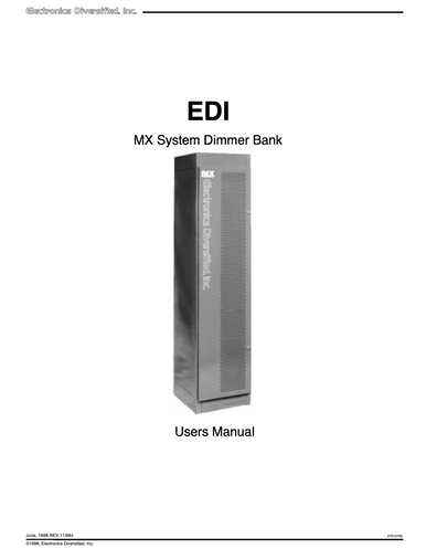 EDI MX Rack User Manual - GoKnight