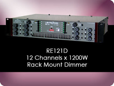 Lightronics RE121D Rack Mount Dimmer 12 Channels 1200W Per Channel ...