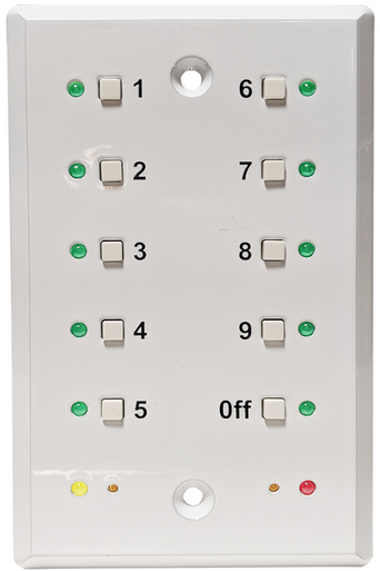 Doug Fleenor Design PRE10-A-WHT Preset 10 Architectural 10-Button Wall ...