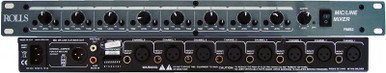 Rolls RM82 8-Channel Mic/Line Mixer, 1 Rack Unit - GoKnight