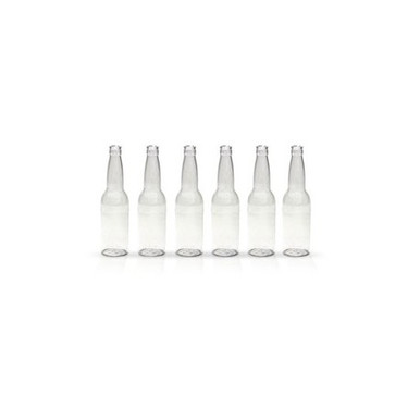City Theatrical 3913 7-3/4-inch Short Neck Beer Bottles (6-Pack) - GoKnight