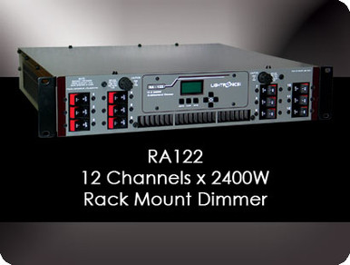 Lightronics RA122 Rack Mount Dimmer 12 Channels 2400W Per Channel ...