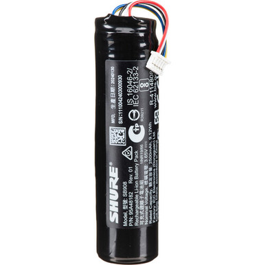 Shure SB908 Battery for neXt 2 MXW2X Handheld Microphone/Transmitter ...