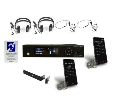 Williams Sound WF SYS1C Assistive Listening System with 2x Receivers ...