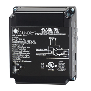 ETC UFR2 Unison Foundry Dual-Zone DMX Relay Controller - GoKnight