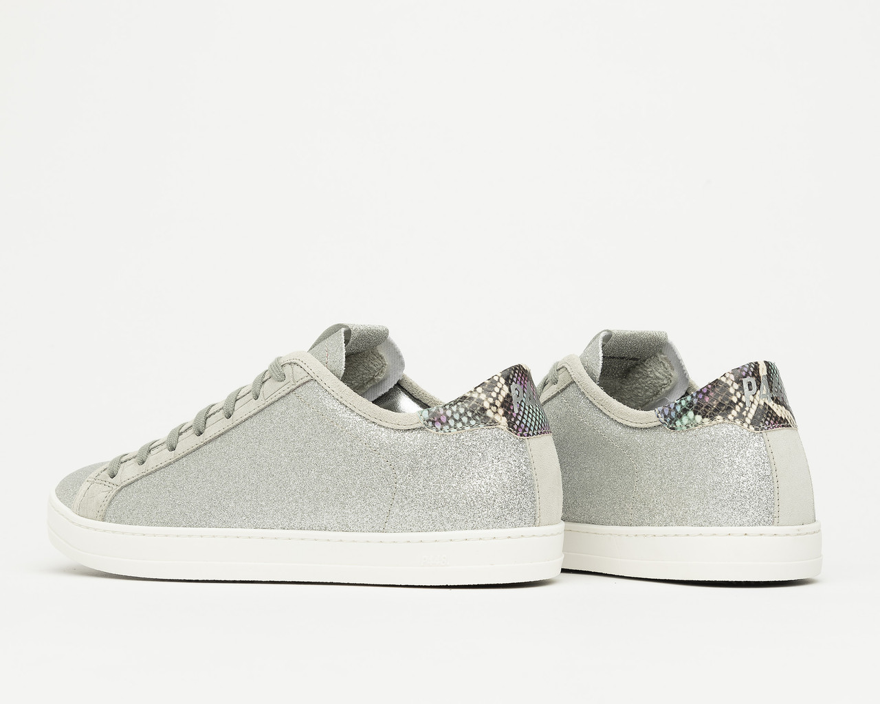 P448 Johnny Sneaker in Glitter Ice Python