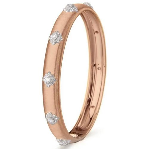 Buccellati 18K Pink Gold Macri Bombé Bangle Bracelet (8mm)
