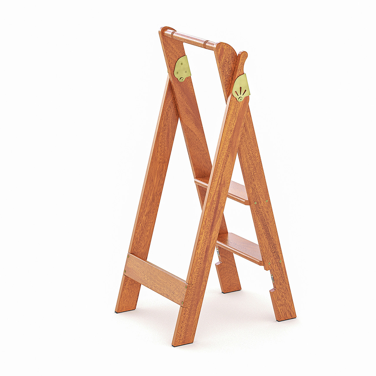 Putnam Folding Pivot Ladder - Collapsible Wood Step Ladder