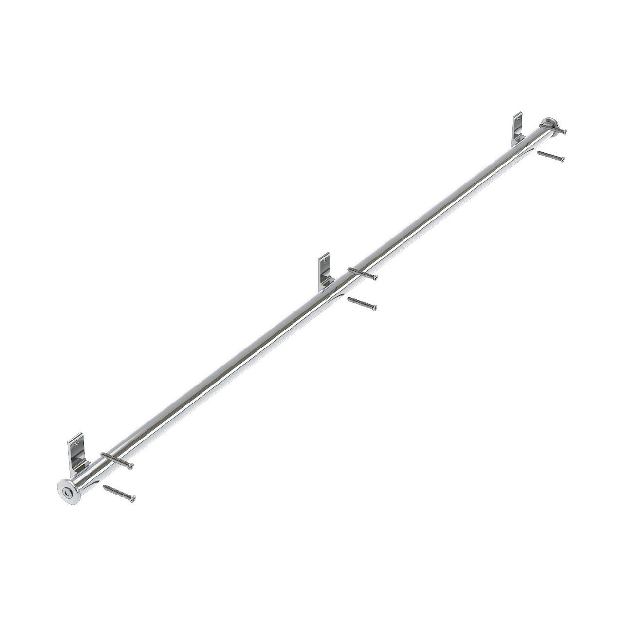 Quiet Glide Track Kit, 4ft, Use with Double Roller, Includes Vertical ...